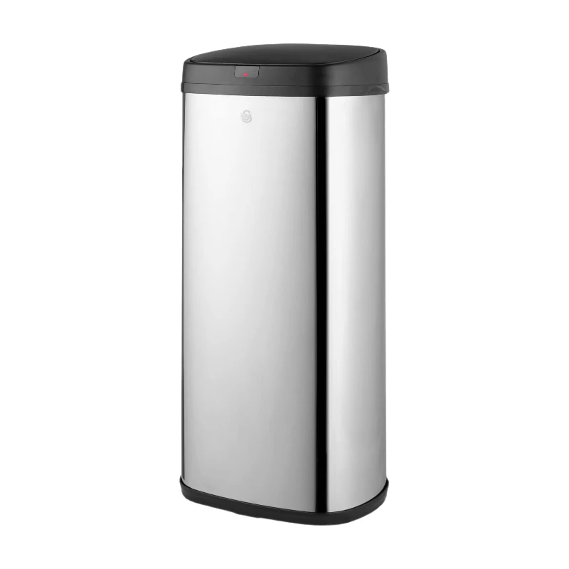 Swan 50l Square Sensor Bin W/black | Trash Bins | Joybuy