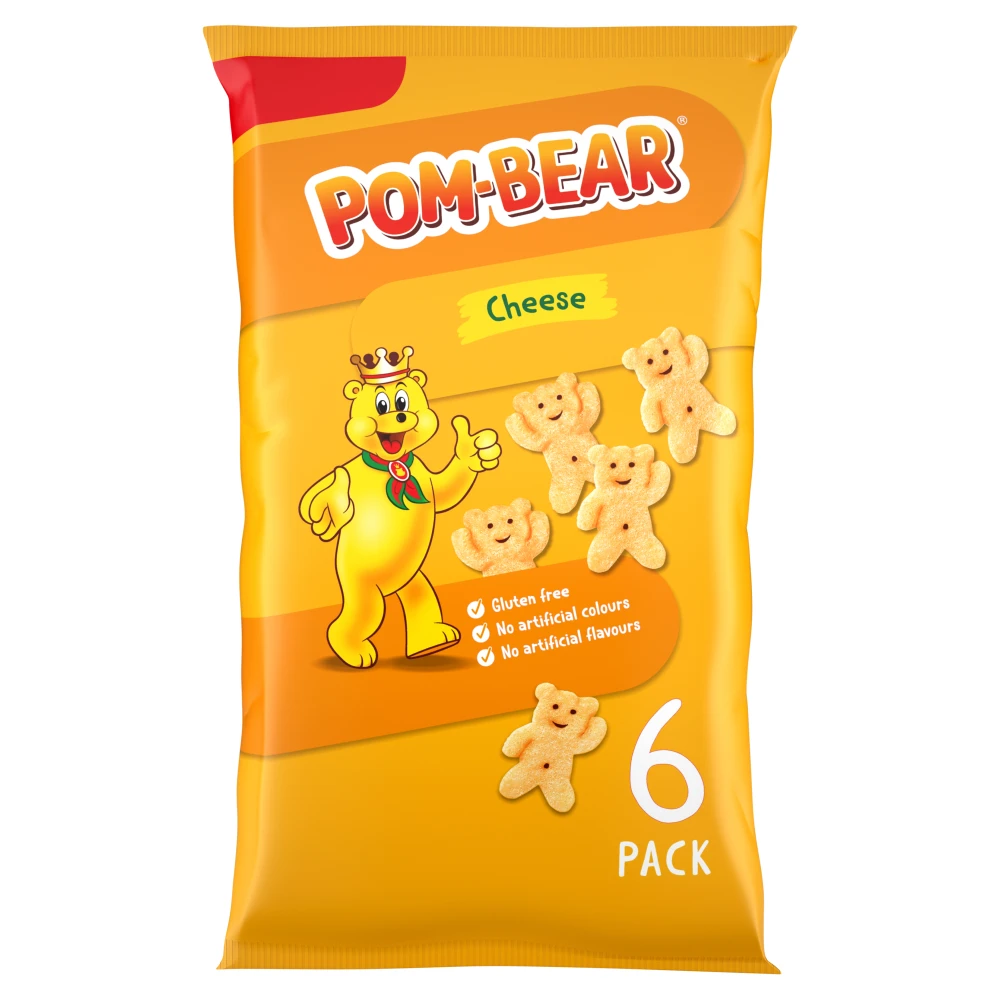 Pom Bear Cheese Crisps 6 X 13g | Crisps & Dips | Joybuy