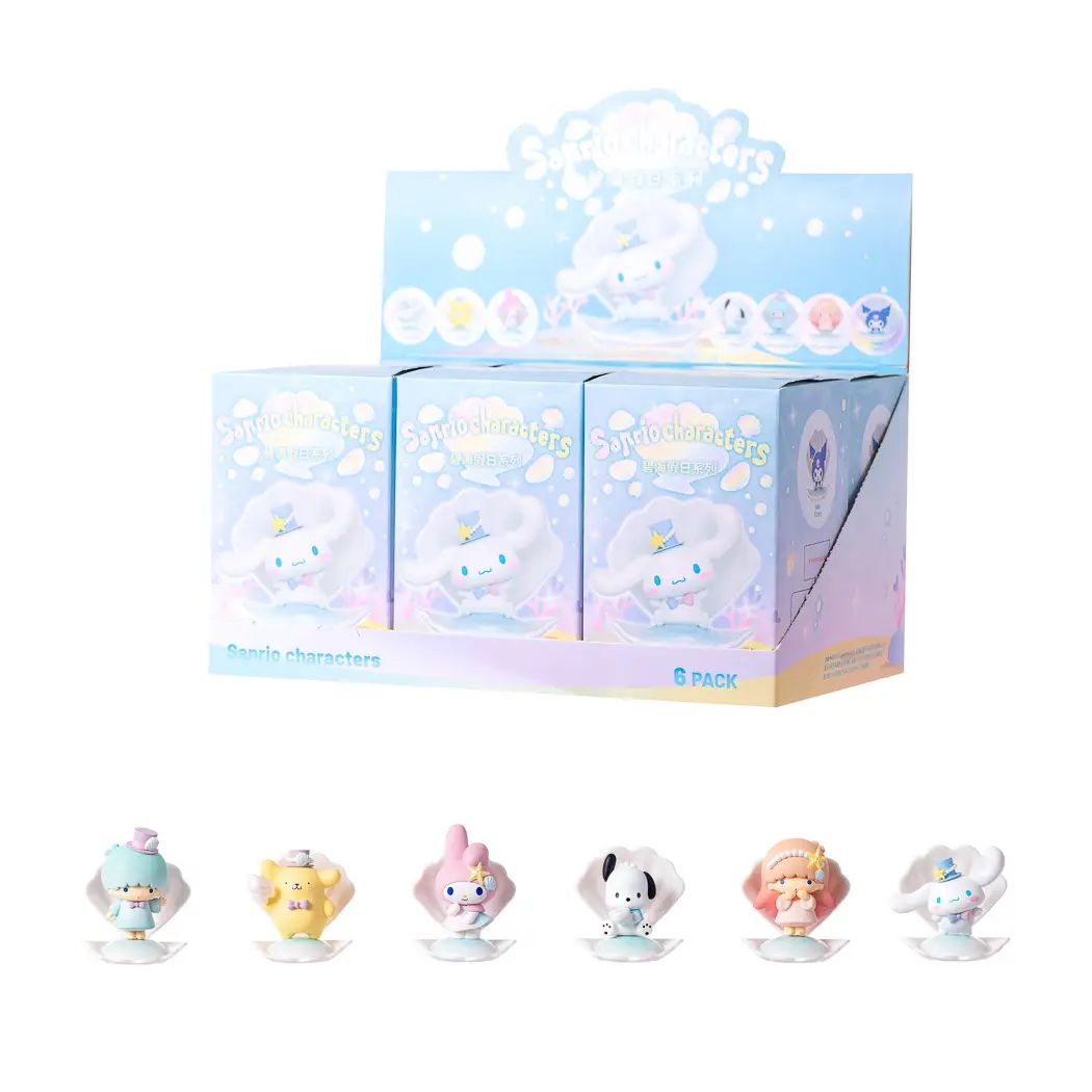 MINISO Sanrio Characters Sea Holiday Figure Model Blind Box Figure ...