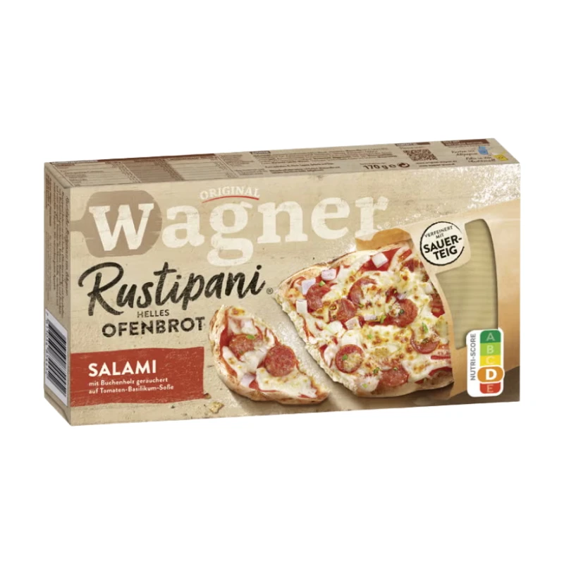 Original Wagner Rustipani Salami 170 g | Tiefkühlpizza & Knoblauchbrot ...