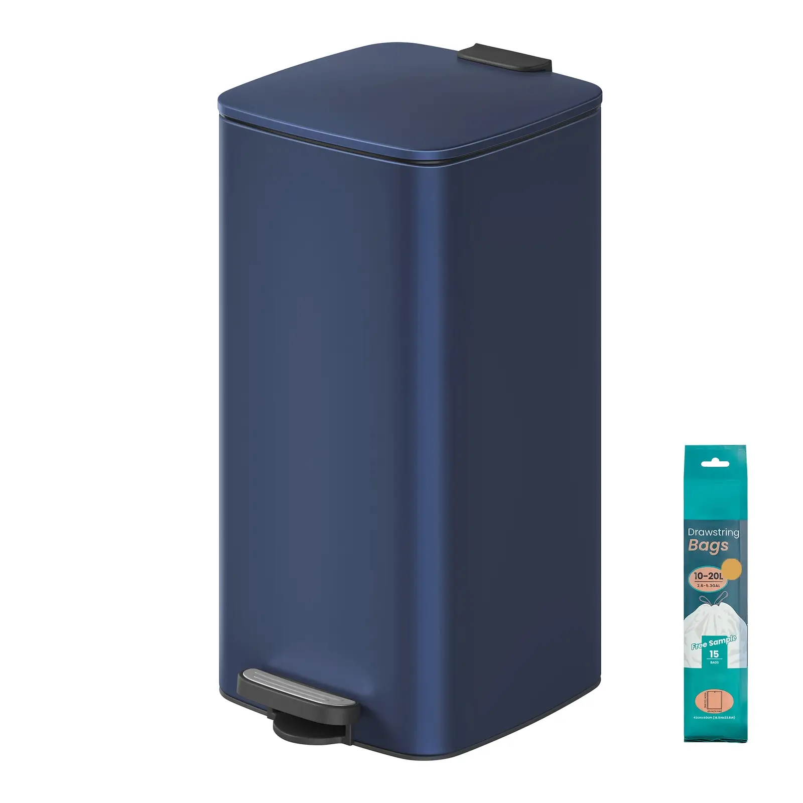 Ochama Trash Can, 8-Gallon Trash Bin, Stainless Steel Kitchen Garbage ...