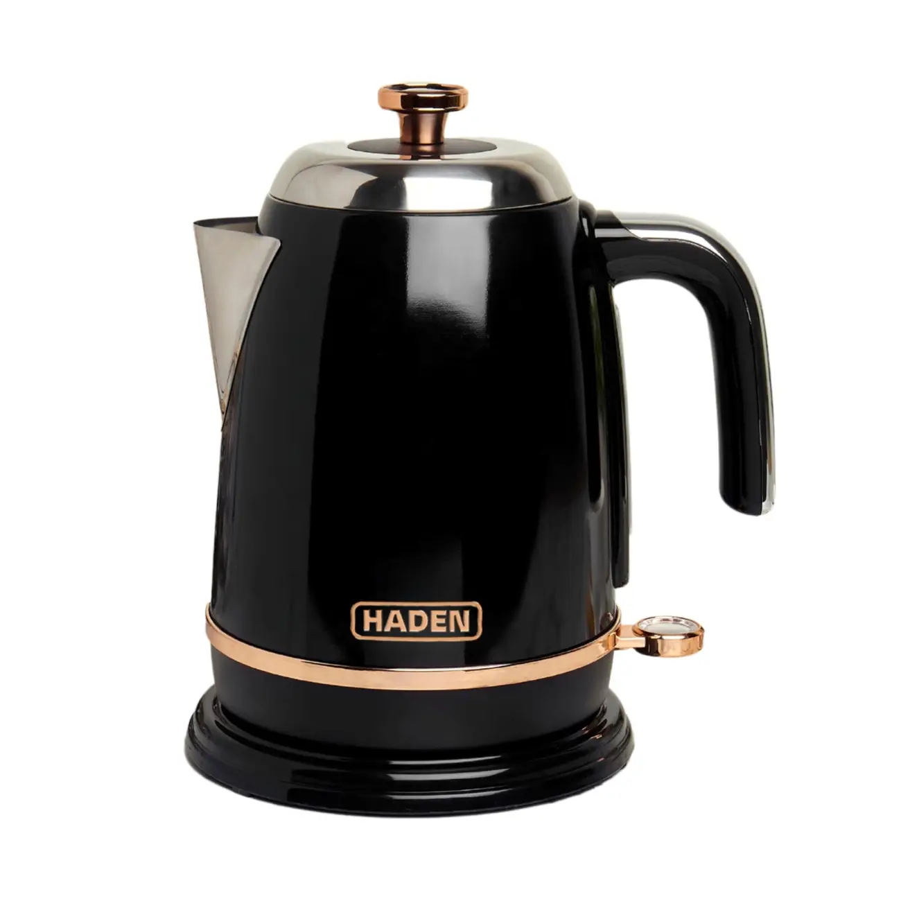 Haden Salcombe Kettle, Black & Copper, Coated Stainless Steel, Cord ...