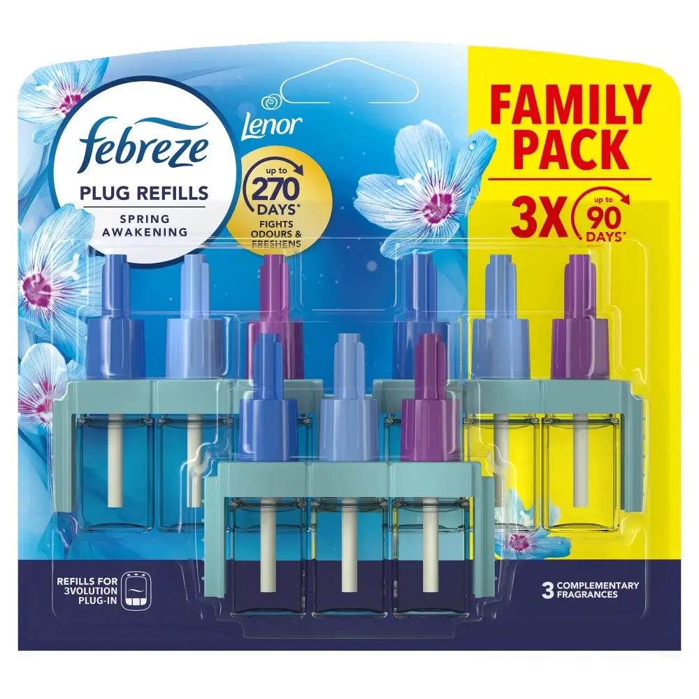 Febreze 3Volution Air Freshener Plug In Refill Spring Awakening 3x20ml ...