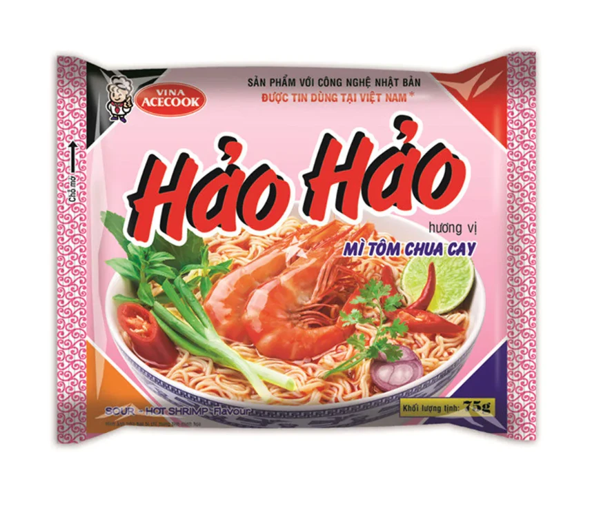 Hao Hao Instant Noodles Hot & Sour Shrimp 77g | Rice, Pasta & Pulses ...