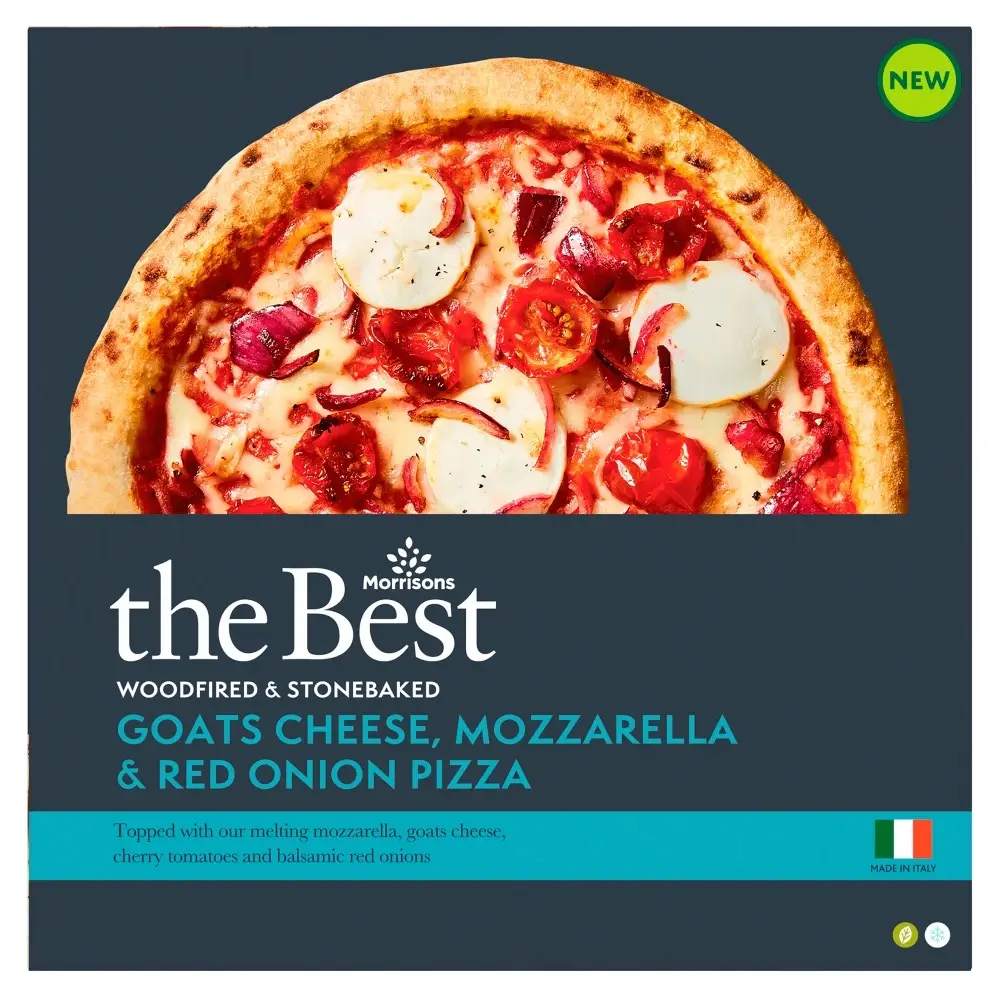 Morrisons The Best Goats Cheese, Mozzarella & Red Onion Pizza 420g ...