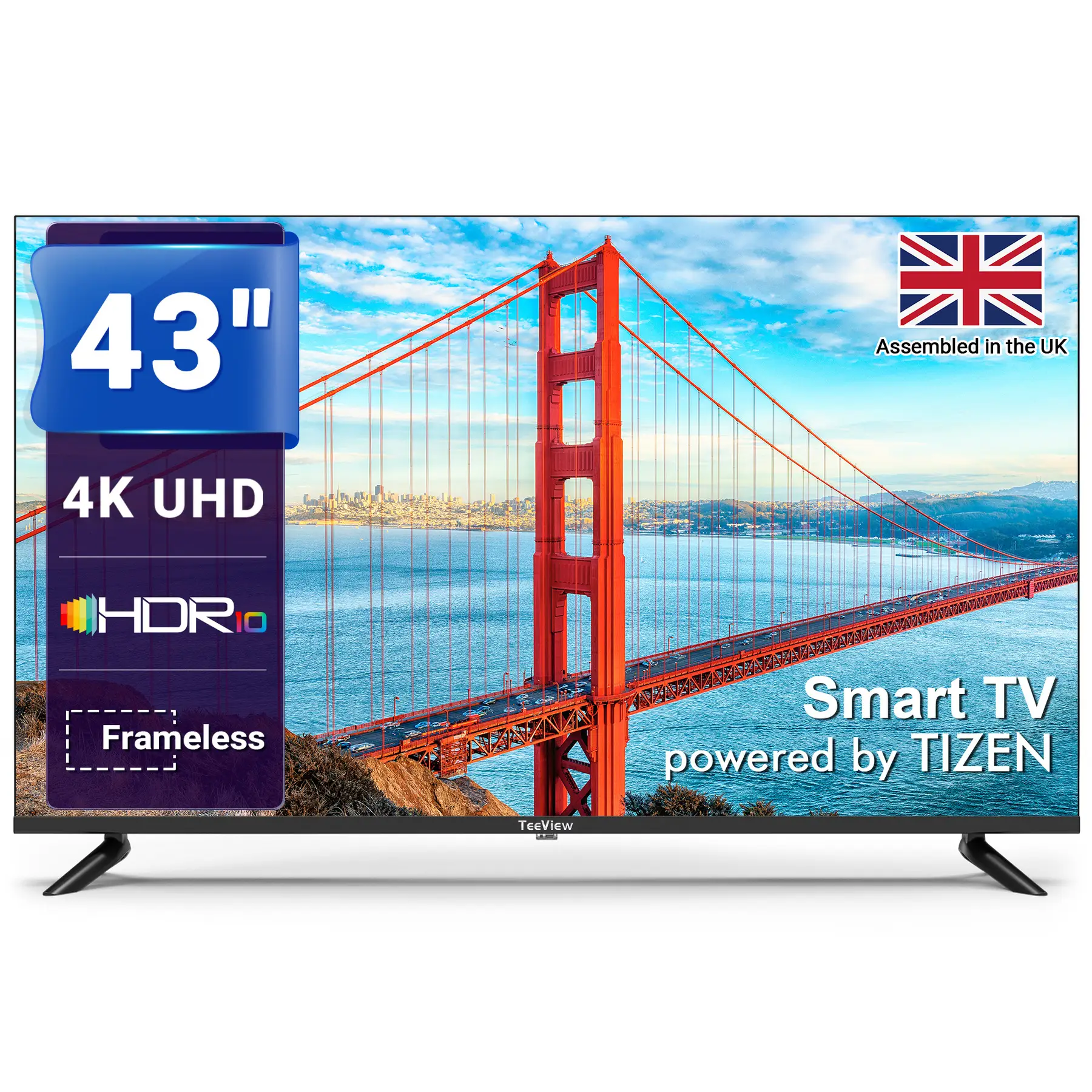 Teeview 4k Uhd Smart Tv Powered By Tizen Os Tv43qut-uk 43 Inch | Smart ...