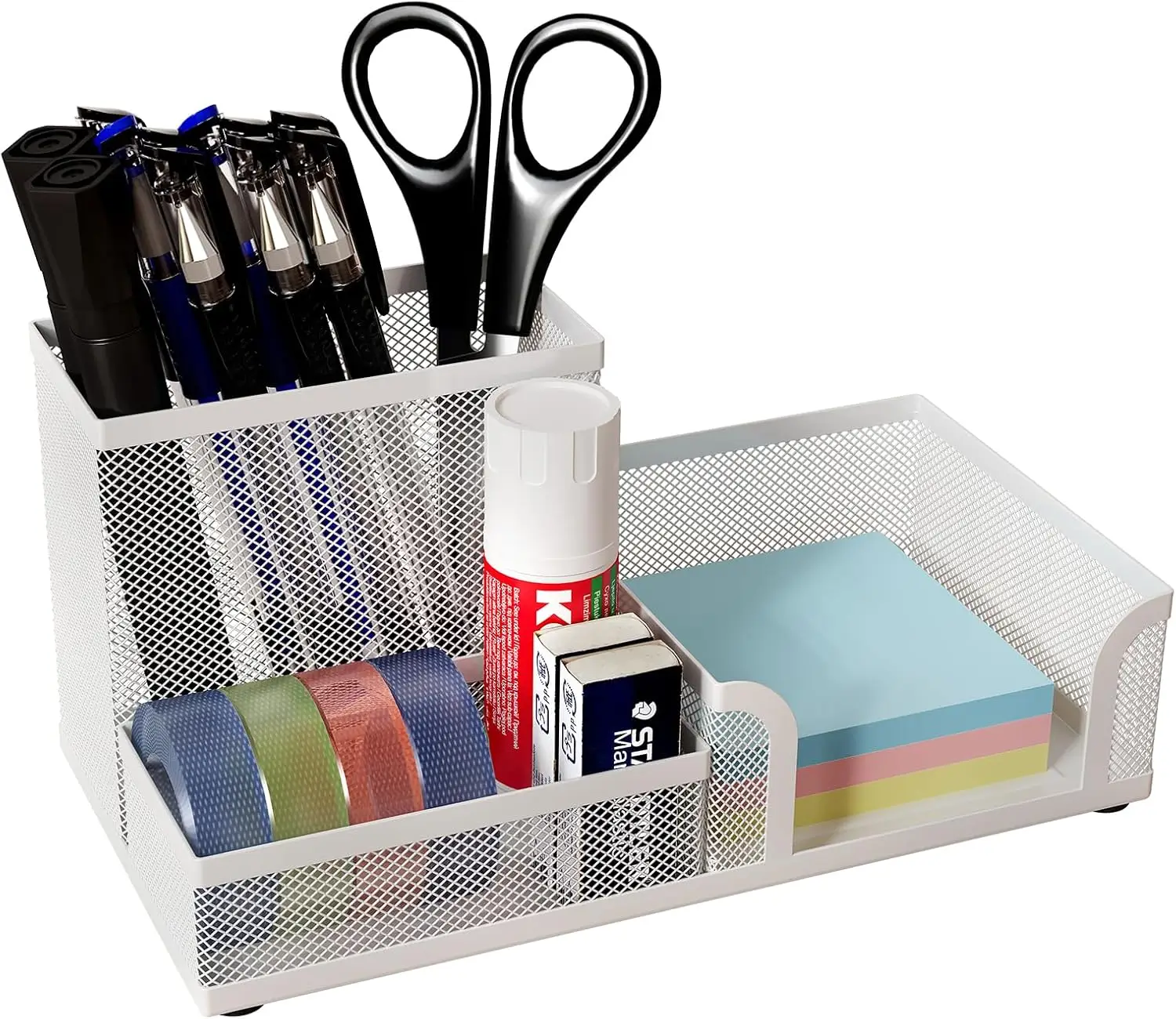 Office Mesh Desk Tidy Pen Storage,white | Desk Accessories & Storage ...