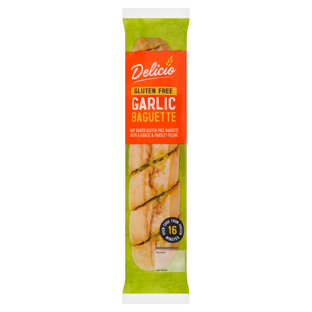Delicio Gluten Free Garlic Baguette 170g | Frozen Pizza & Garlic Bread ...