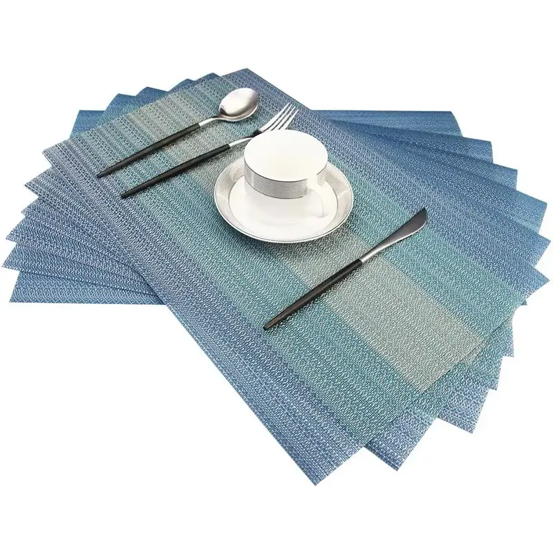 Placemats Ombre Rectangle Blue 2pcs | Place Mats | Joybuy