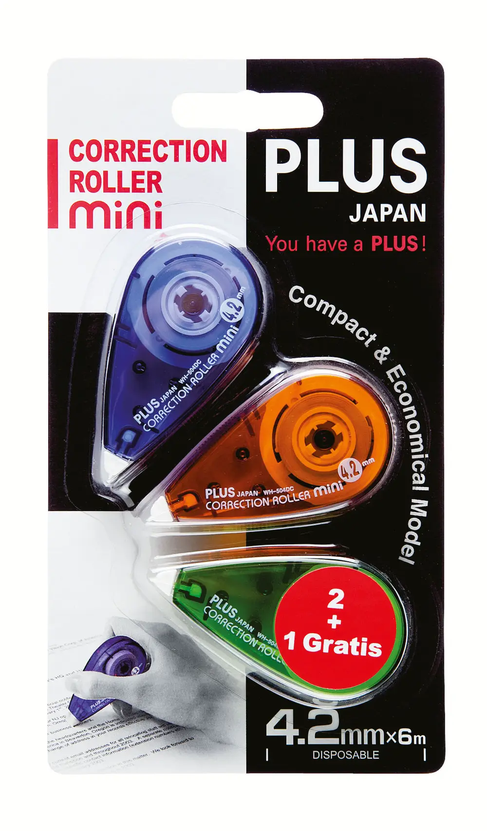 Plus Correction Tape Mini Pack Of 3 | Erasers & Correction Supplies ...