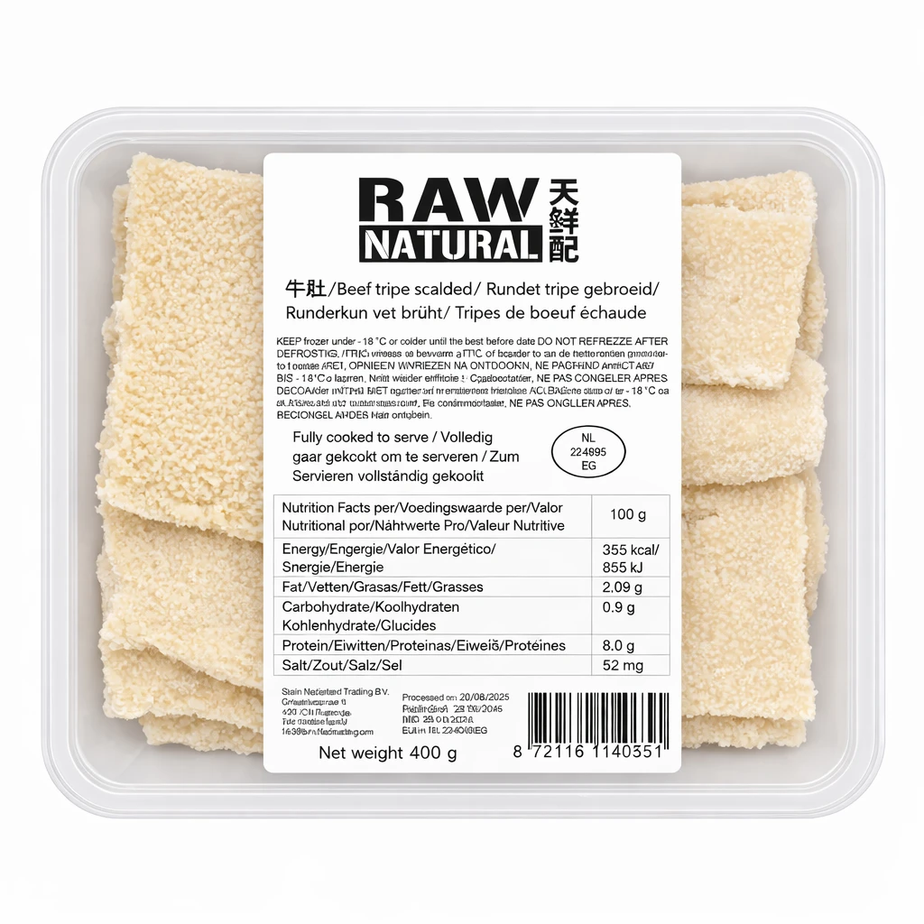 Raw Natural Rundvlees Pens Gekookt - 400 g | Diepvries vlees en ...