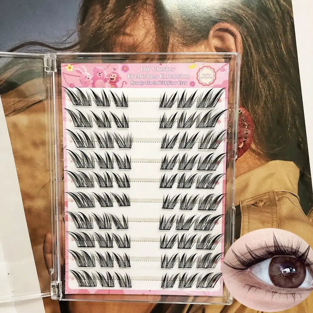 MeoMagic Extensions de cils précollées (pince à épiler non incluse ...