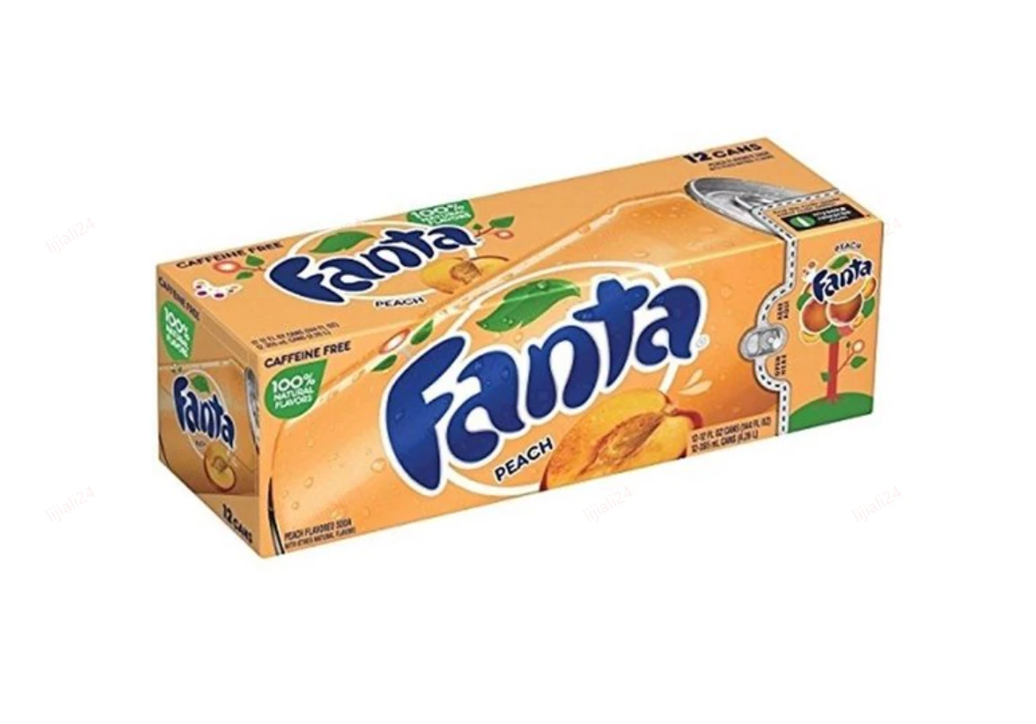 Fanta Perzik Frisdrank - 12 x 355 ml | Koolzuurhoudende frisdranken ...