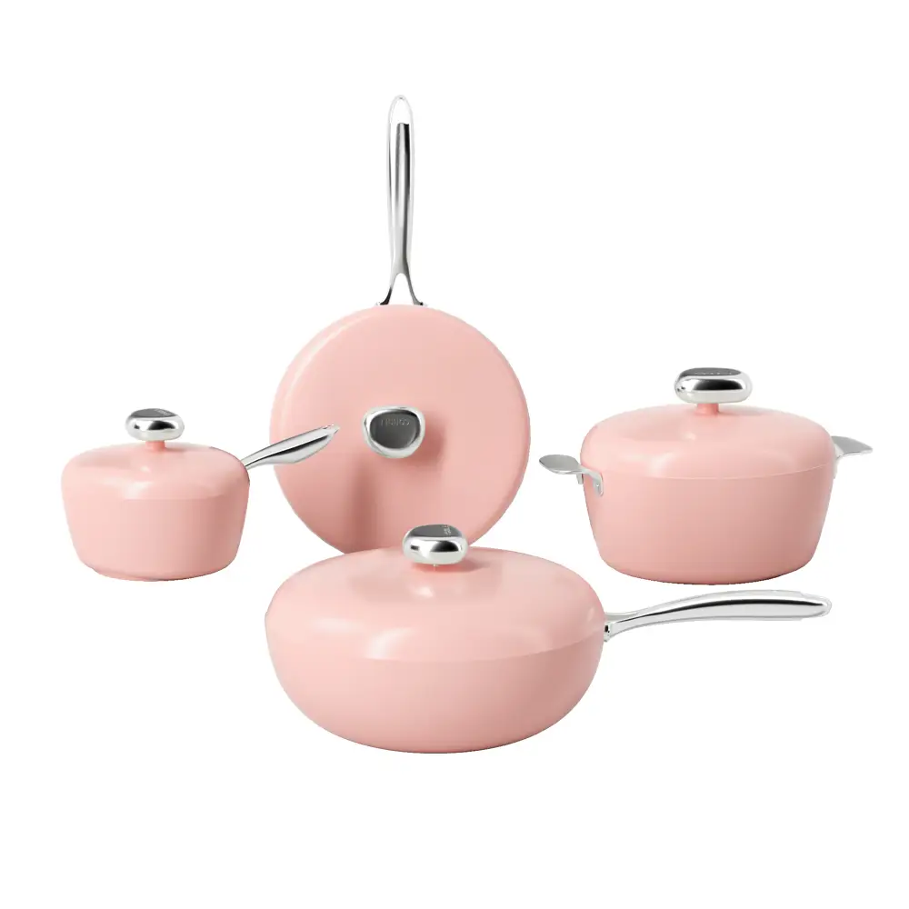 VELOSAN Pebble Series Cookware Set (4 Pieces) | Pot Pan Sets | Joybuy
