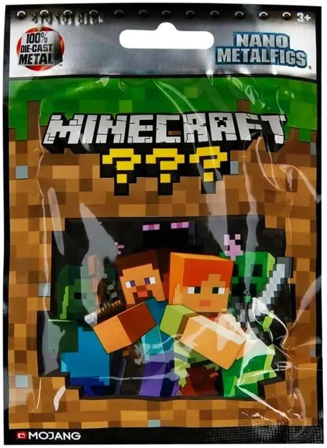 Minecraft Diecast Metal Collectable Nano Figures Surprise Bag ...
