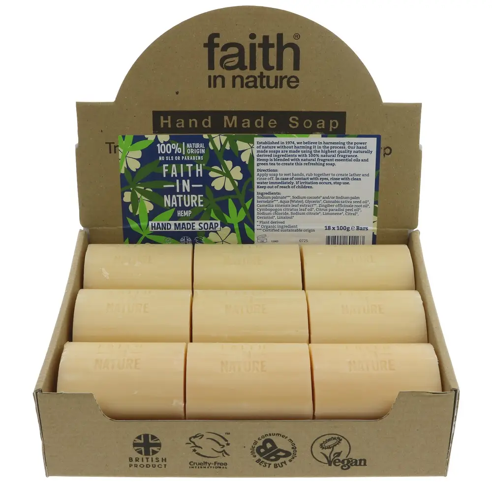 Faith In Nature Loose Soap - Hemp | Body Wash | Joybuy