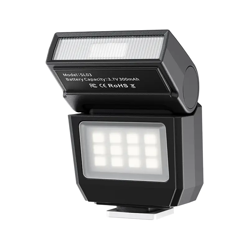 Ulanzi Sl03 Mini Camera Flash With Video Light, Gn8 6500k Camera ...