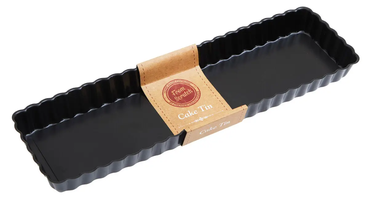 From Scratch Rectangular Fluted Flan Quiche Tin | Baking Tins Trays ...