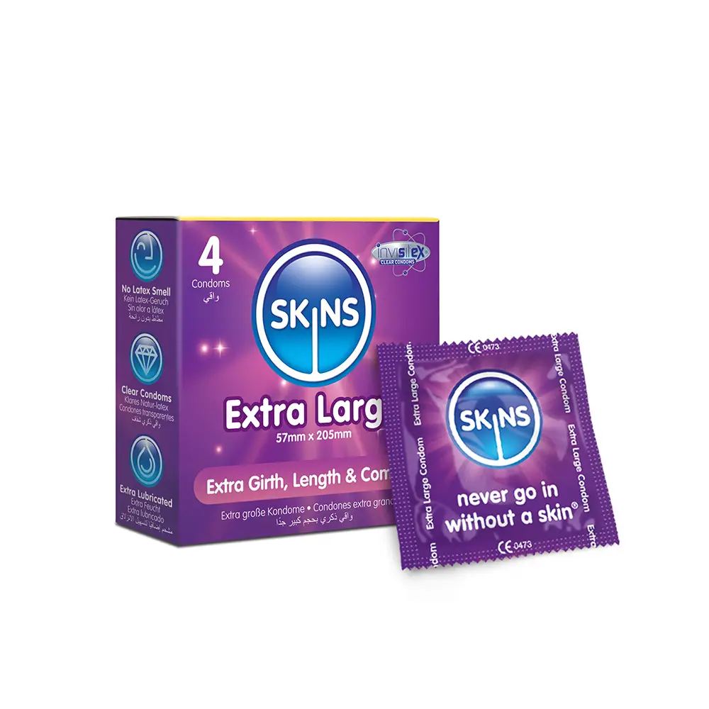 Skins Condoms Extra Large 4 Pack | Contraception | Joybuy