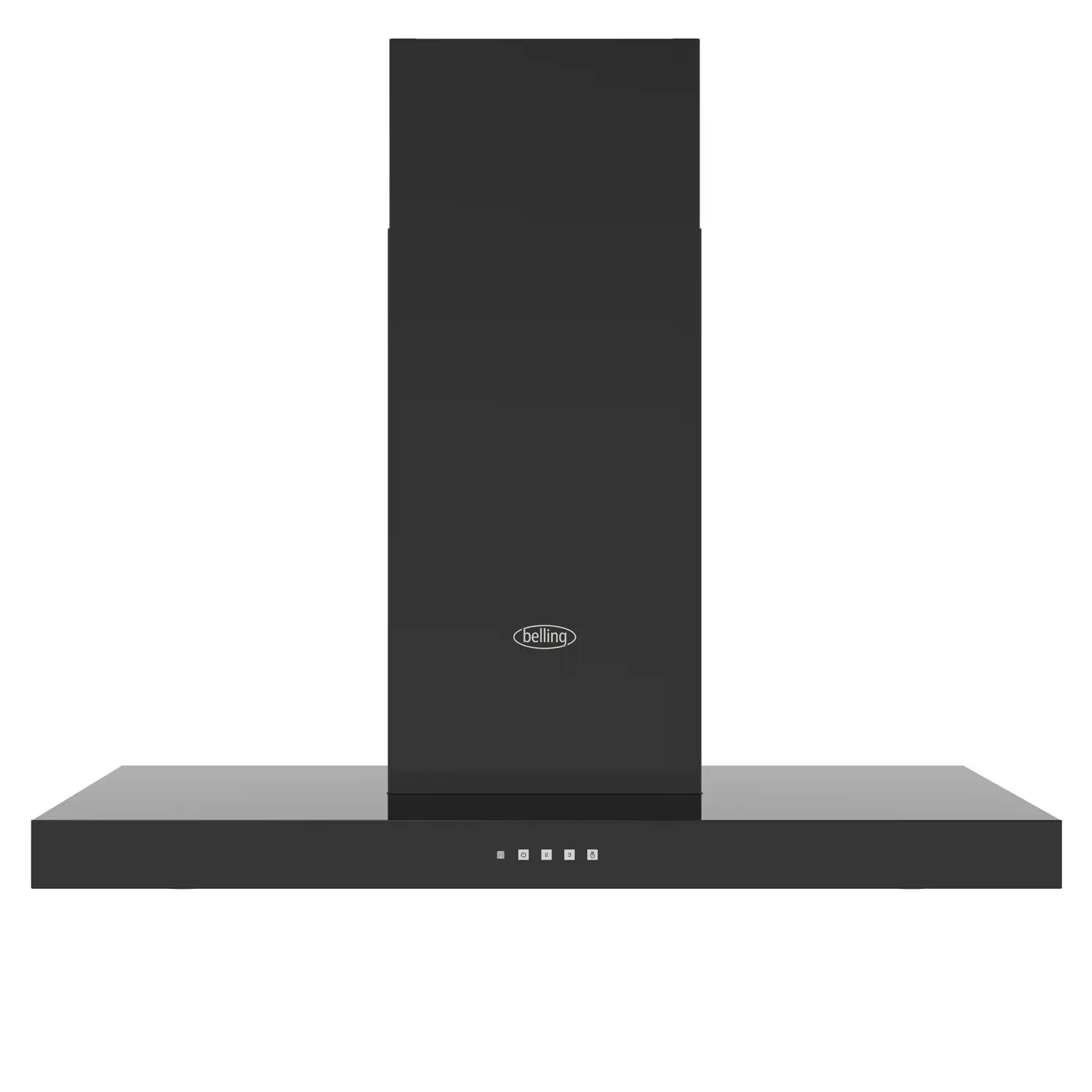 Belling Cookcentre Chim 100t Blk 100cm Chimney Cooker Hood, Ducted ...