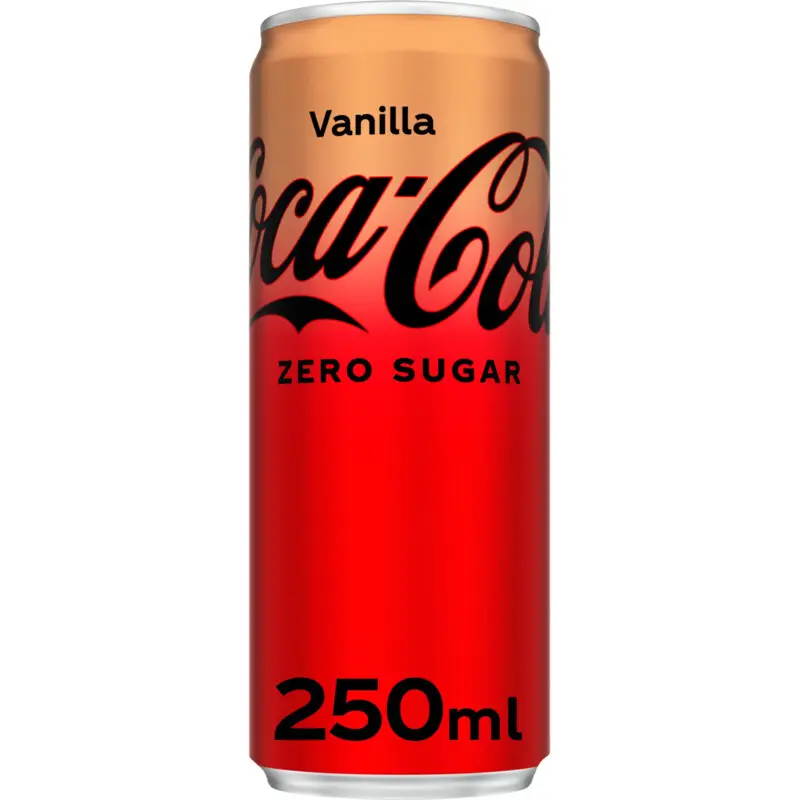 Coca-Cola Zero Sugar Vanilla Soda - 250 ml | Koolzuurhoudende ...
