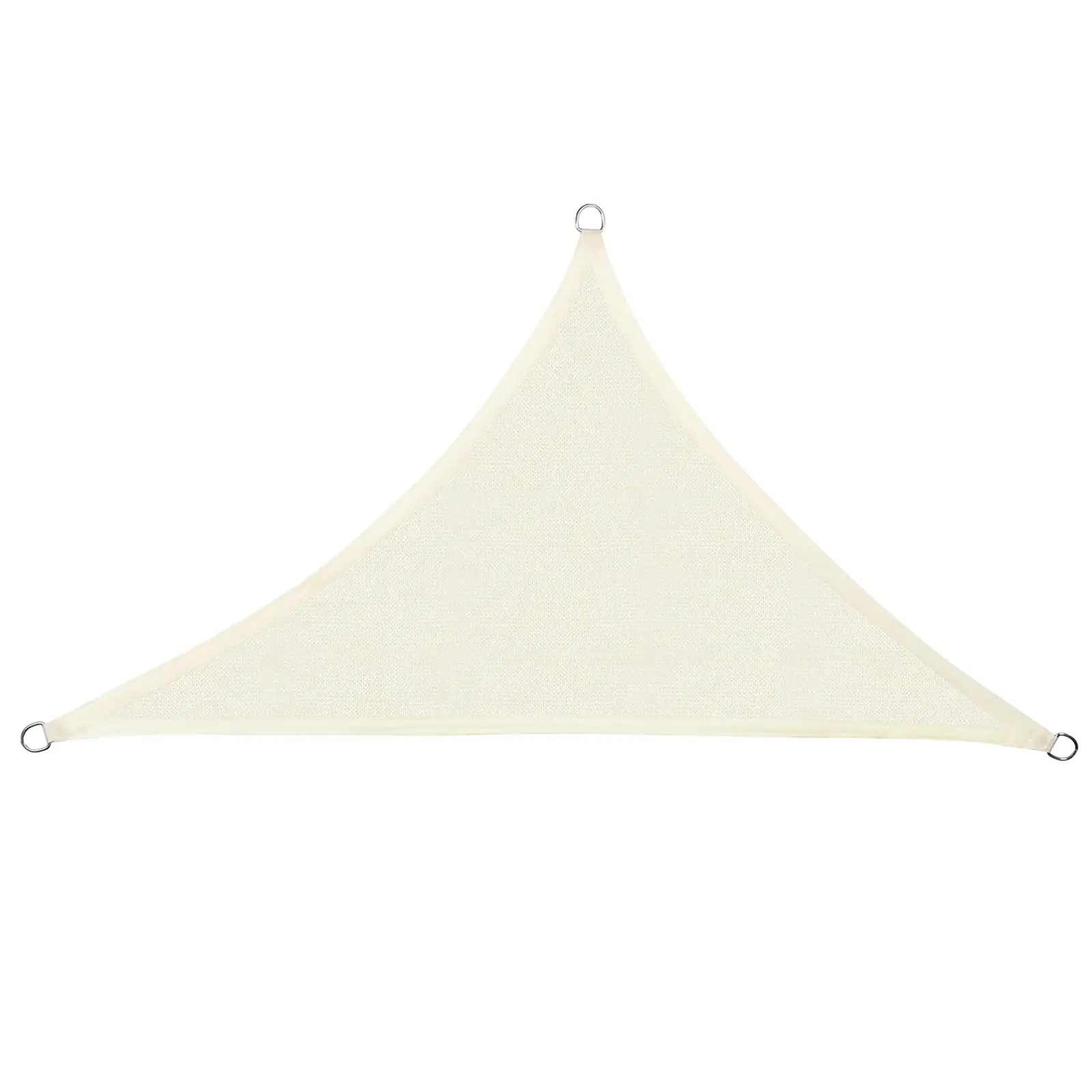 EUGAD Sonnensegel Dreieck rechtwinklig 2,5x2,5x3,5 m HDPE 200g/m² Creme ...