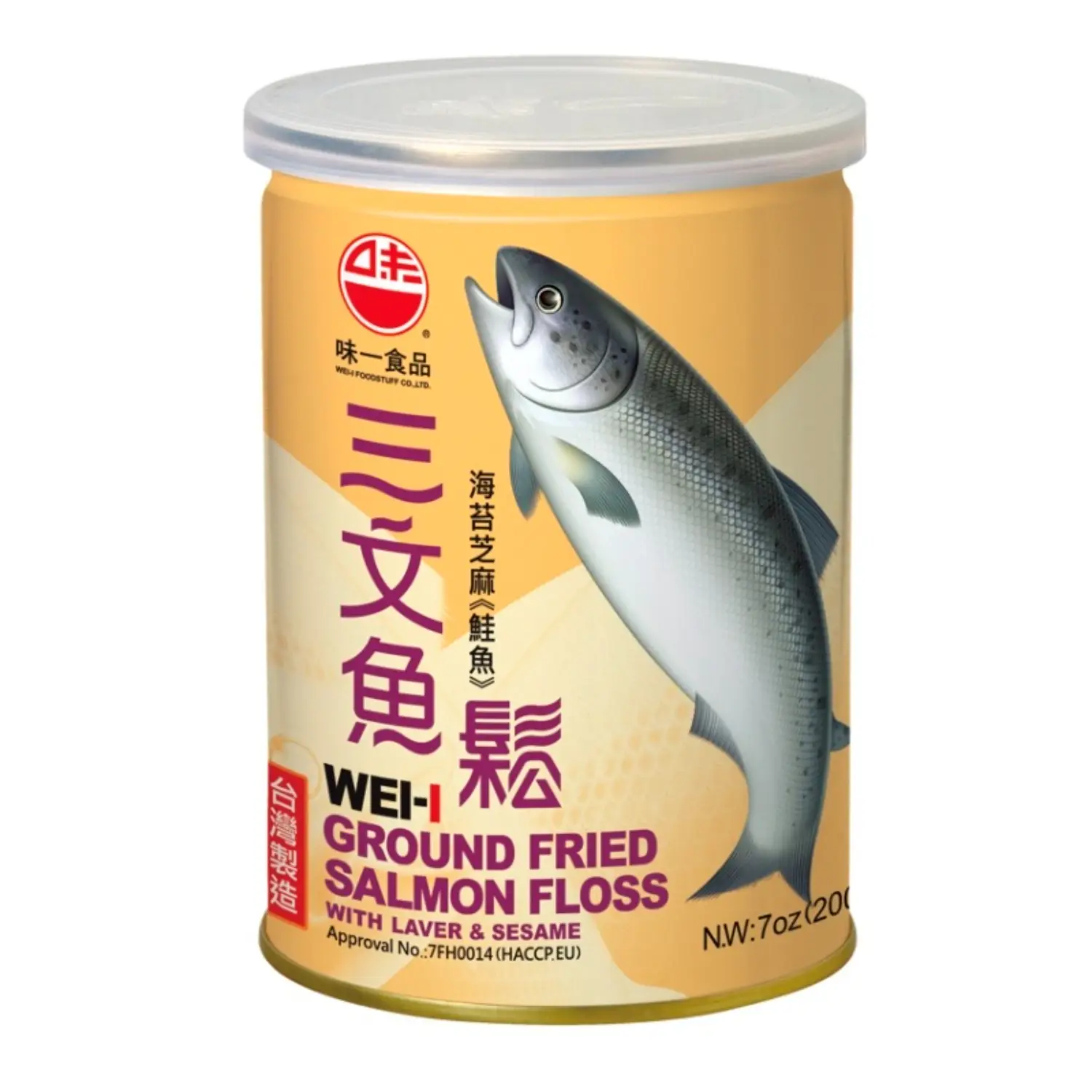 Wei-i Ground Fried Salmon Floss With Laver & Sesame 200g 味一海苔芝麻三文魚鬆200g ...