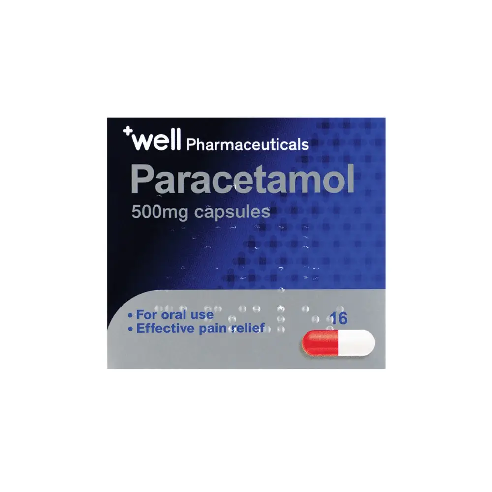 Well Paracetamol Caplets 500mg 16ct | Pain Killers | Joybuy