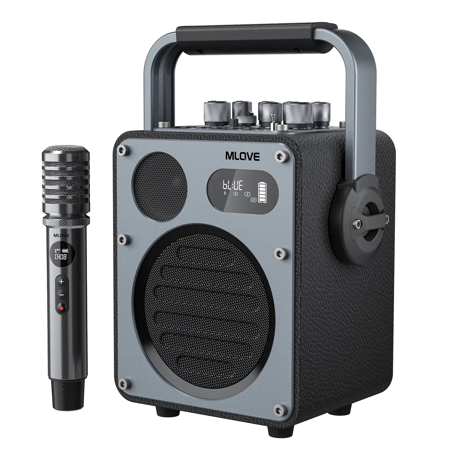 Système De Karaoké Bluetooth Mlove Rangers D4 Enceinte Portable Avec