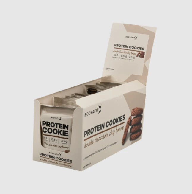 Body&Fit Protein Cookies Biscuits protéinés double chocolat - 12 ...
