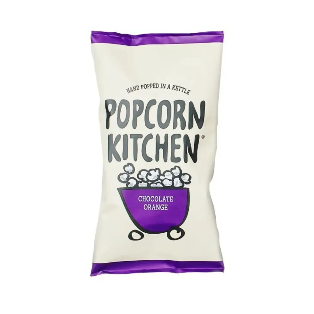 Popcorn Kitchen Chocolate And Orange Popcorn Sharing Bag 100g | Snacks ...