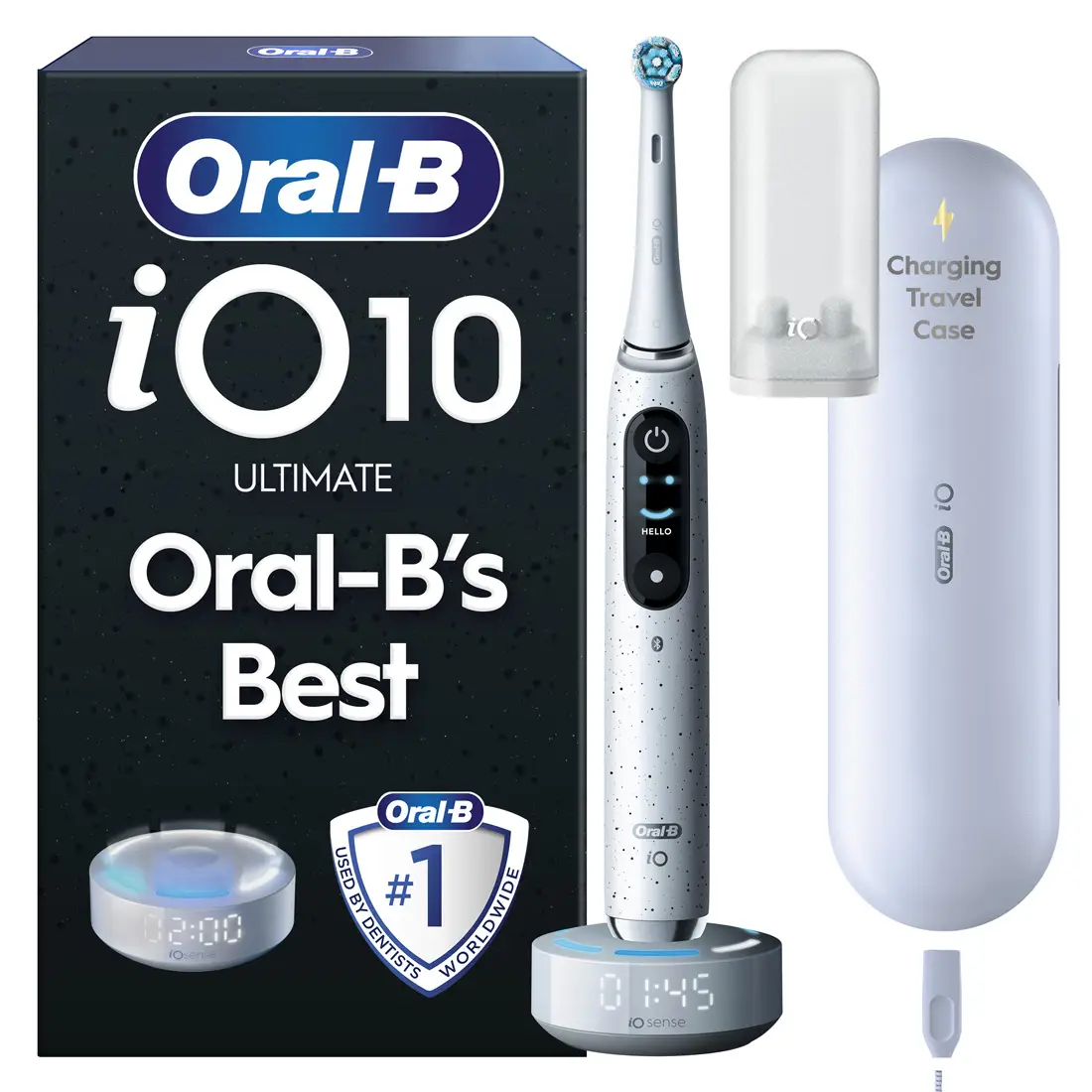 Oral-B iO10 Electric Toothbrush, Charging Travel Case, Oral-B's Best, 7 ...