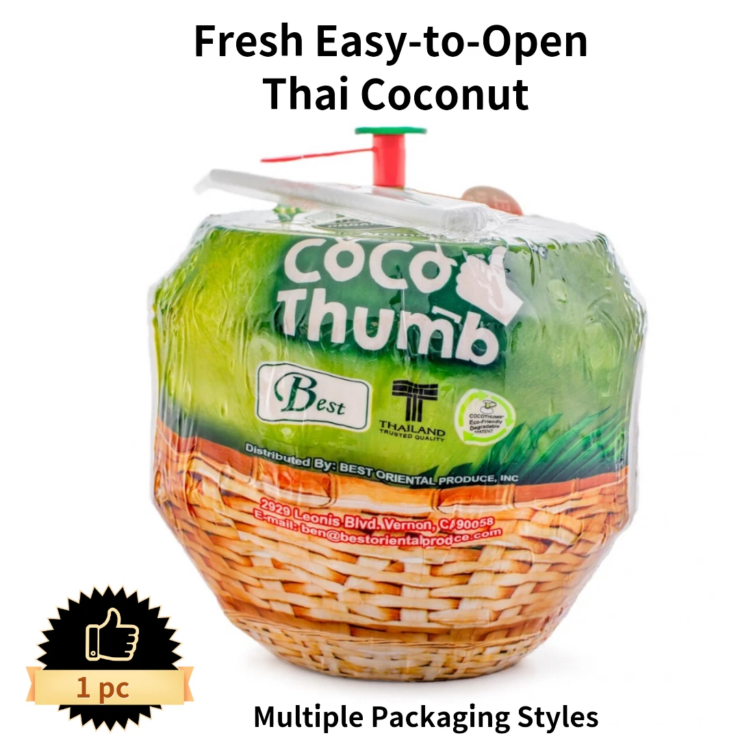 Ready-to-drink Young Coconut 1 Piece | Fruit Juices & Nektars | Joybuy