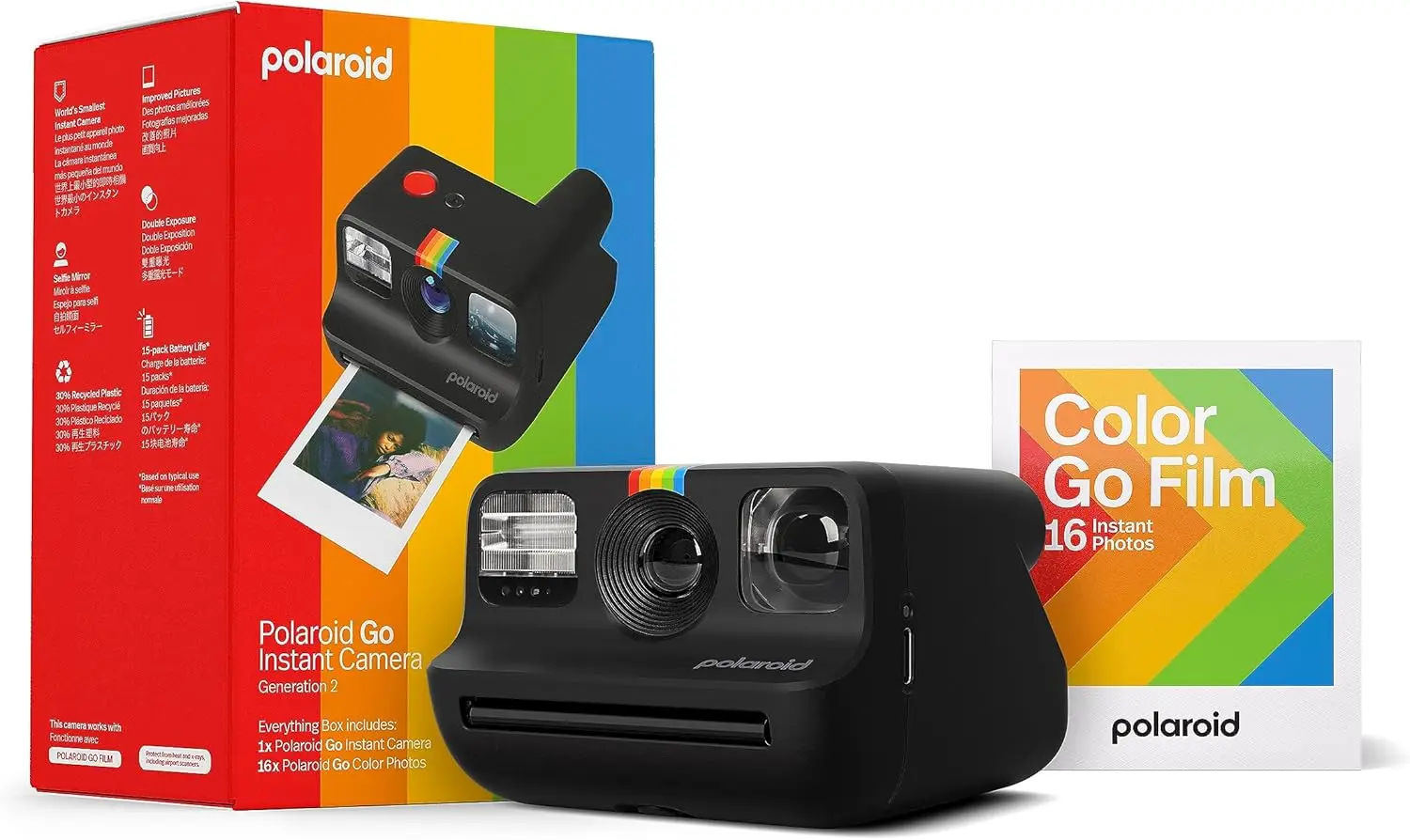 Polaroid Go Instant Camera Generation 2 Everything Box – Black Instant ...