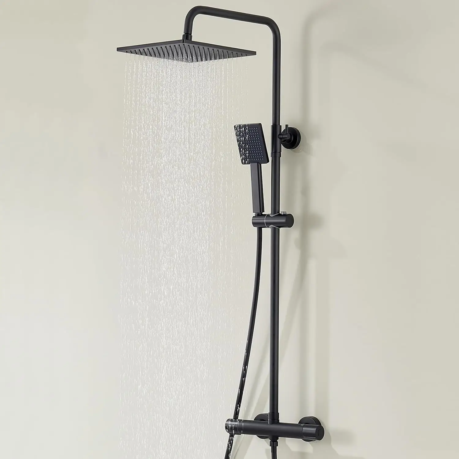 Auralum Shower System With Anti-scald Thermostat, Complete Set, Rain ...