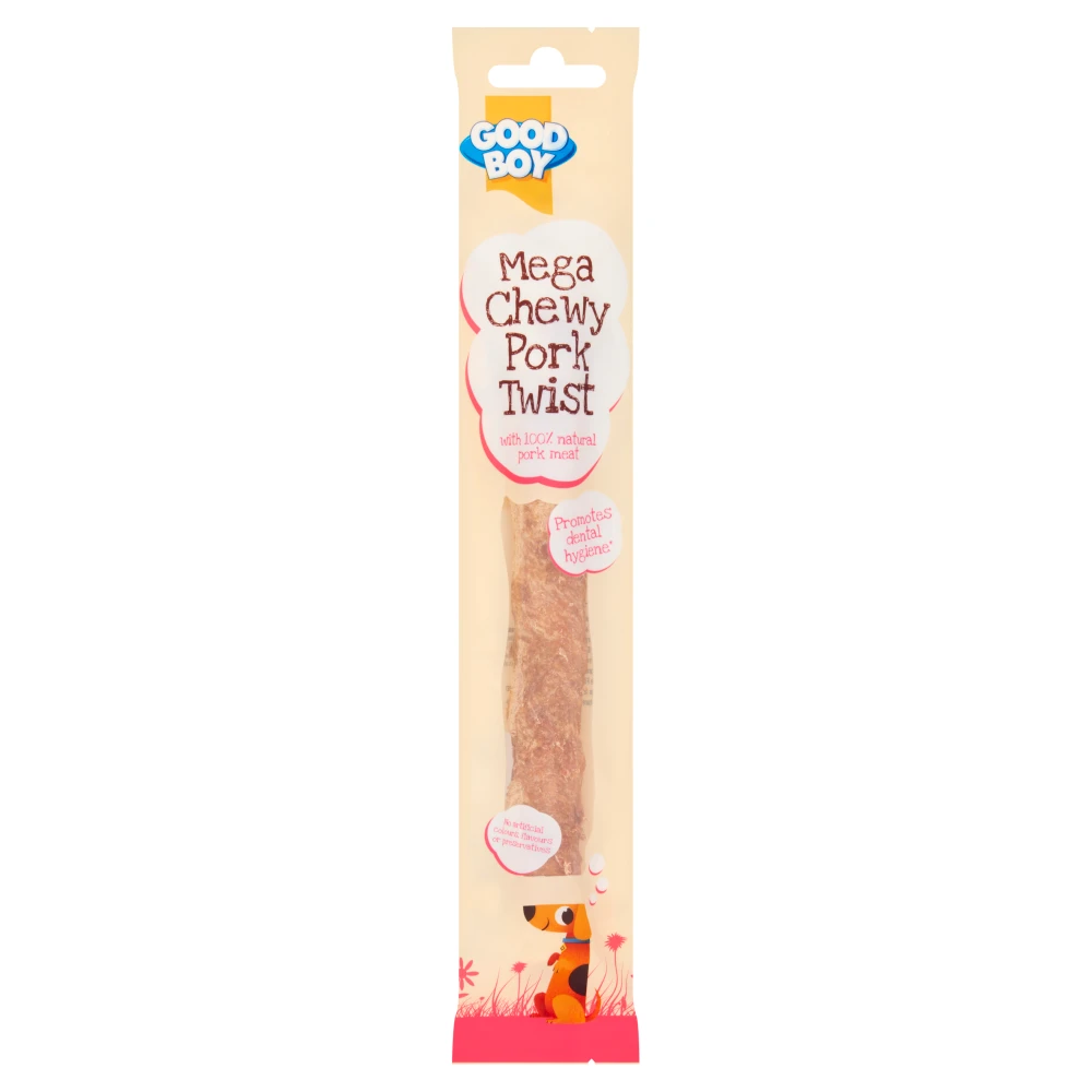 Good Boy Mega Chewy Pork Twist 60g | Treats | Joybuy
