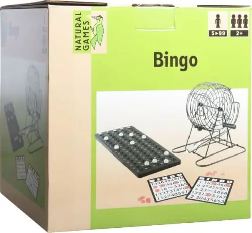 NG Bingo-Set mit Metallkäfig 1 | Klassisches Lotteriespiel | Spielsets ...