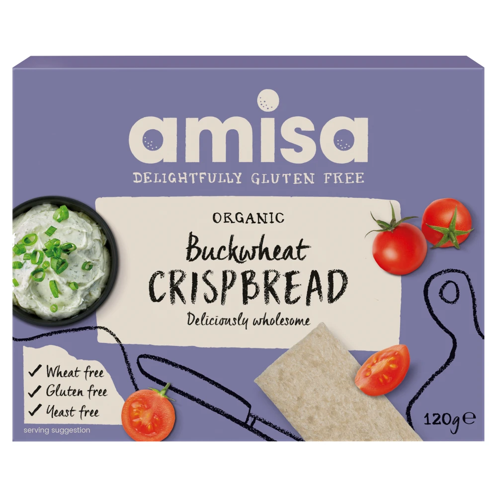 Amisa Organic Gluten Free Buckwheat Crispbread 120g | Breakfast | Joybuy