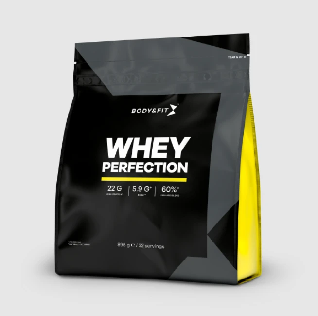 Body&Fit Whey Perfection Shake protéiné saveur fraise - 896 g ...