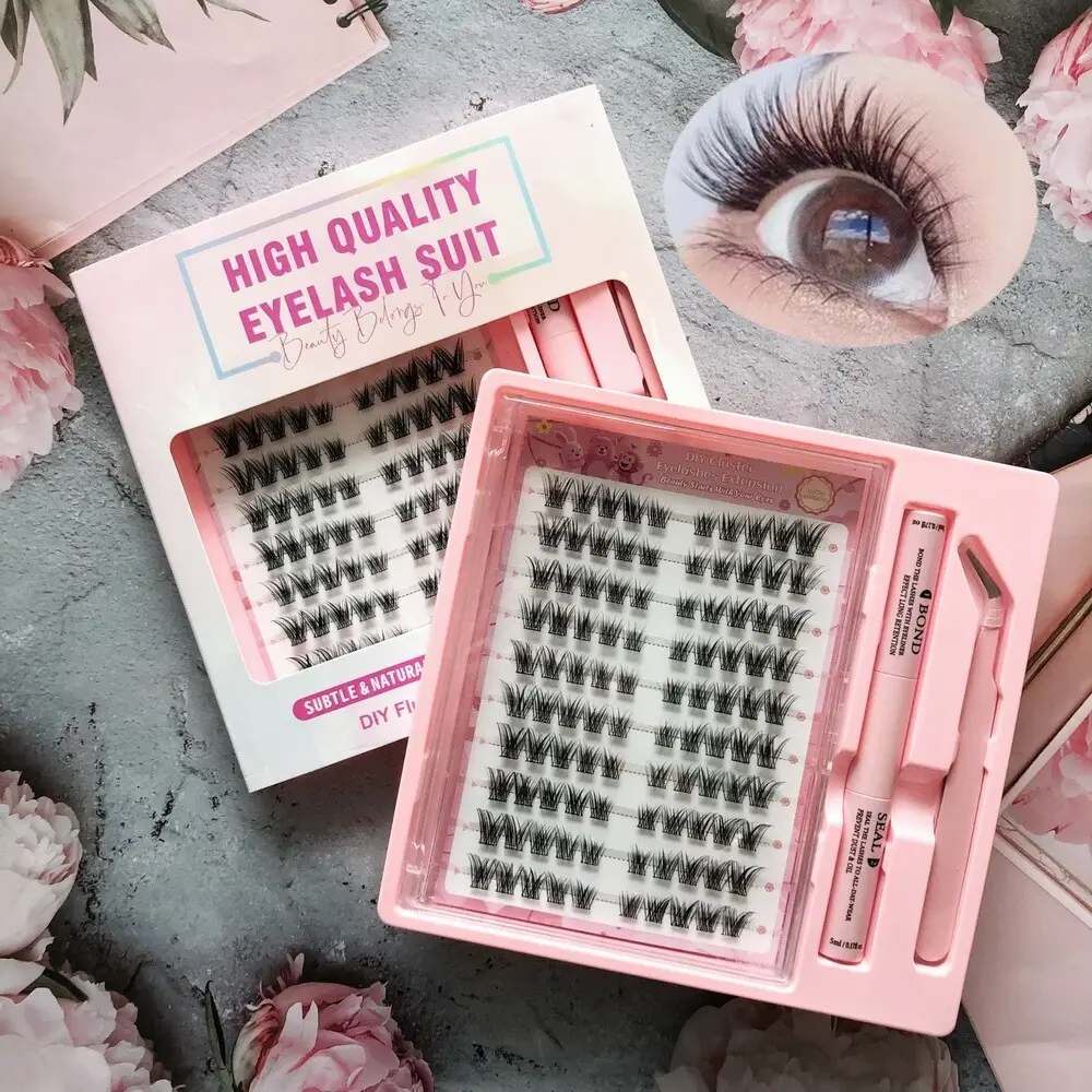 MeoMagic Classic - Kit d’extensions de cils avec pinces à épiler et ...
