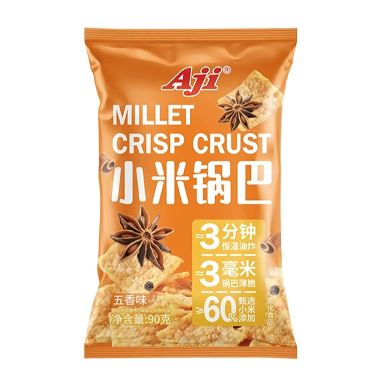 Aji Millet Crisp Crust (five Fragrances)aji小米锅巴（五香味）90g | Crisps | Joybuy