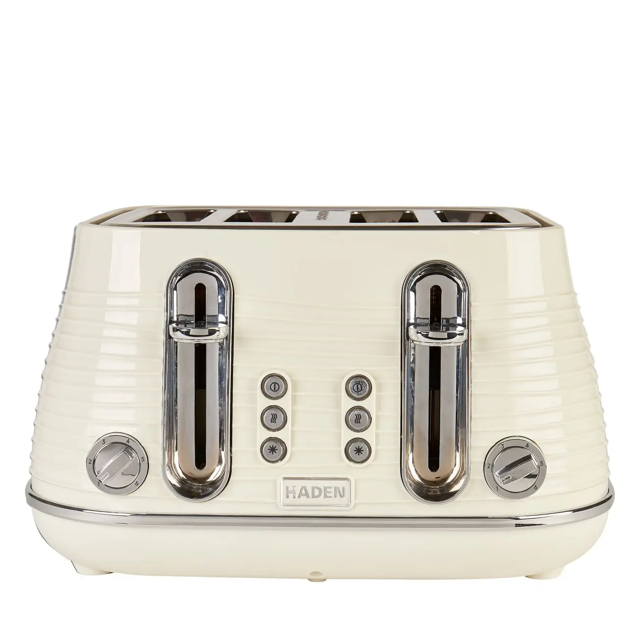 Haden Devon 4 Slice Toaster, Cord Storage, Cream - 204424 | Toasters ...