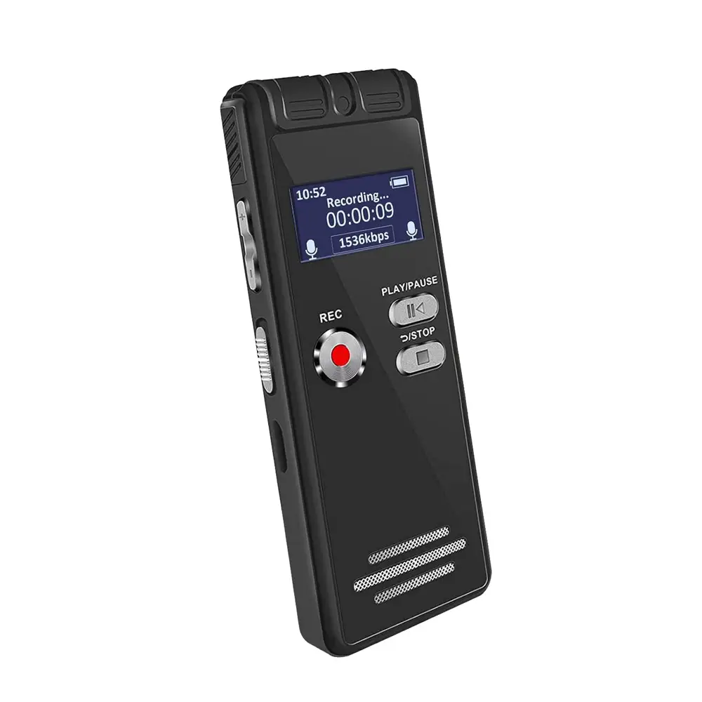Rexsun 64GB Portable Digital Voice Recorder with LCD Screen, ABS ...