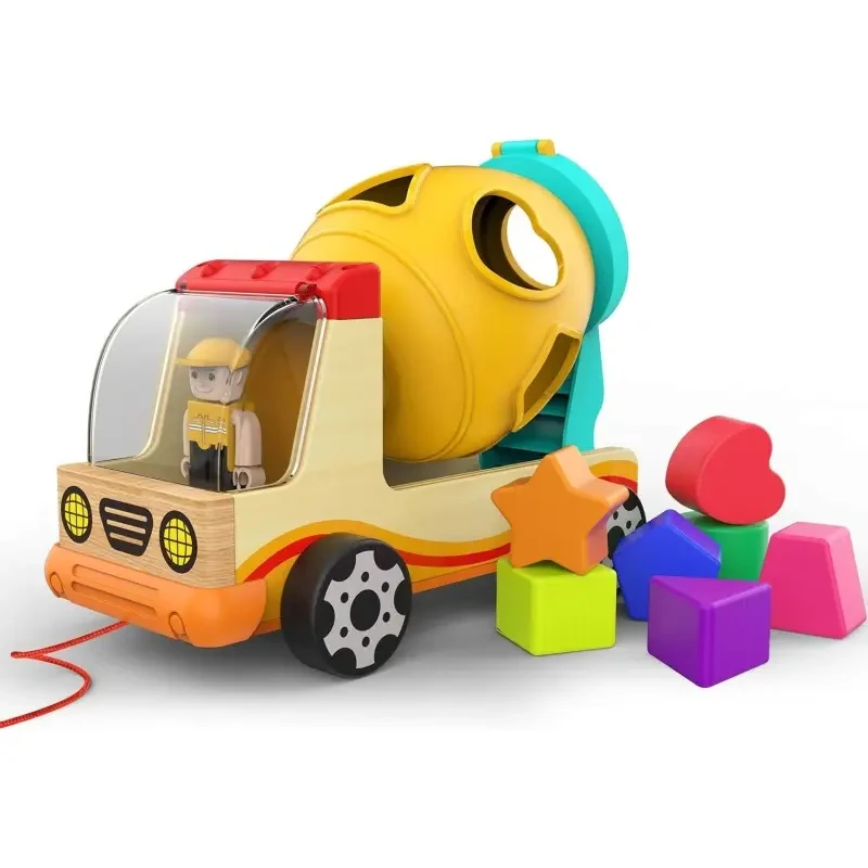 Topbright houten vormen auto-speelgoed voor kinderen van 1–2 jaar ...