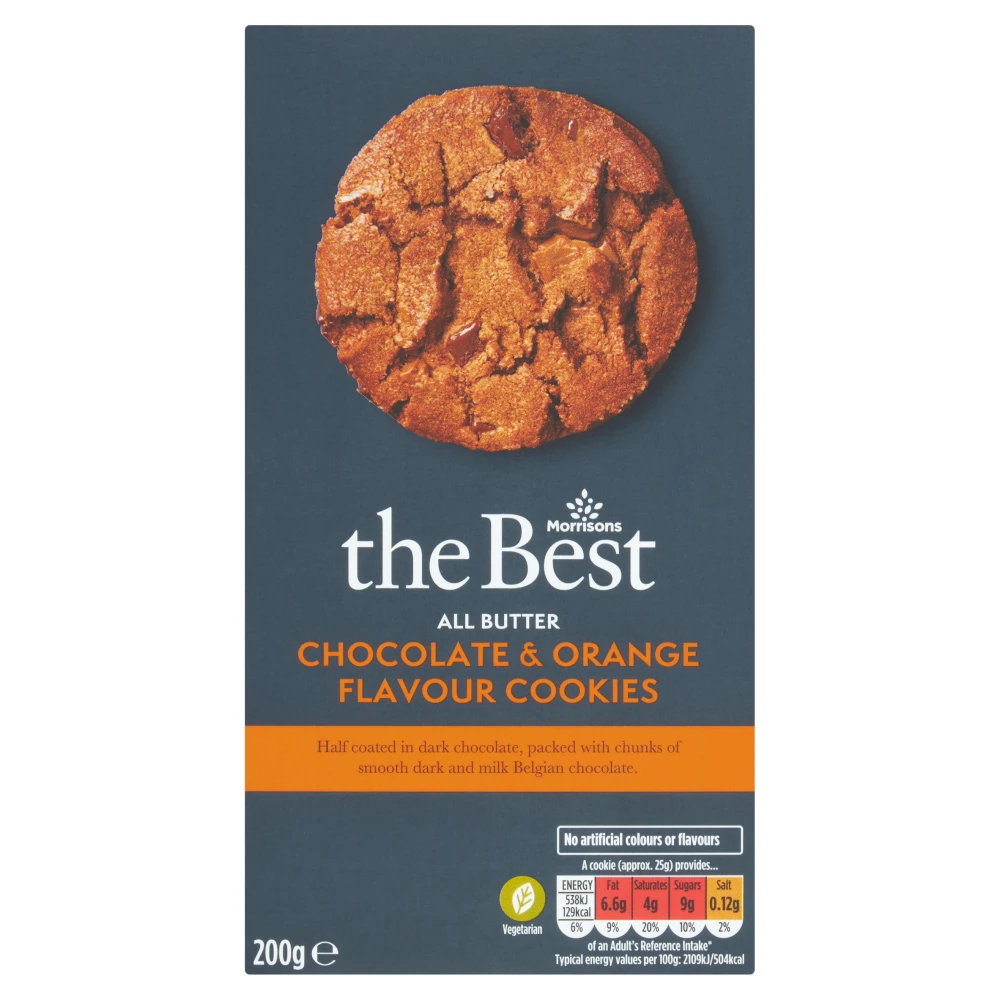 Morrisons The Best Chocolate Orange Cookies 200g | Biscuits | Joybuy