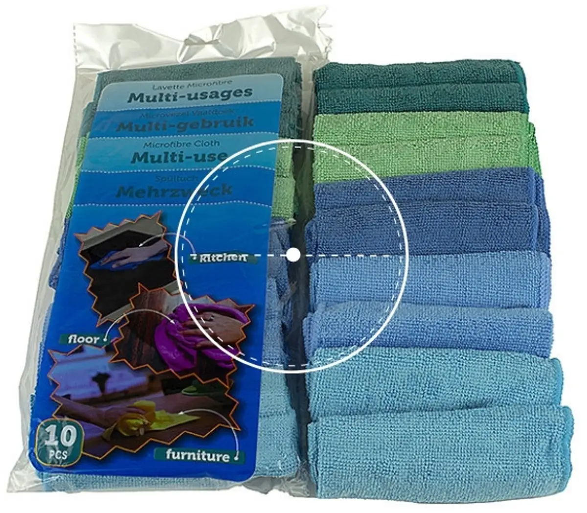 Cleany Microvezeldoekjes à 10 Kleur 30 x 30 cm | Schoonmaakdoeken | Joybuy