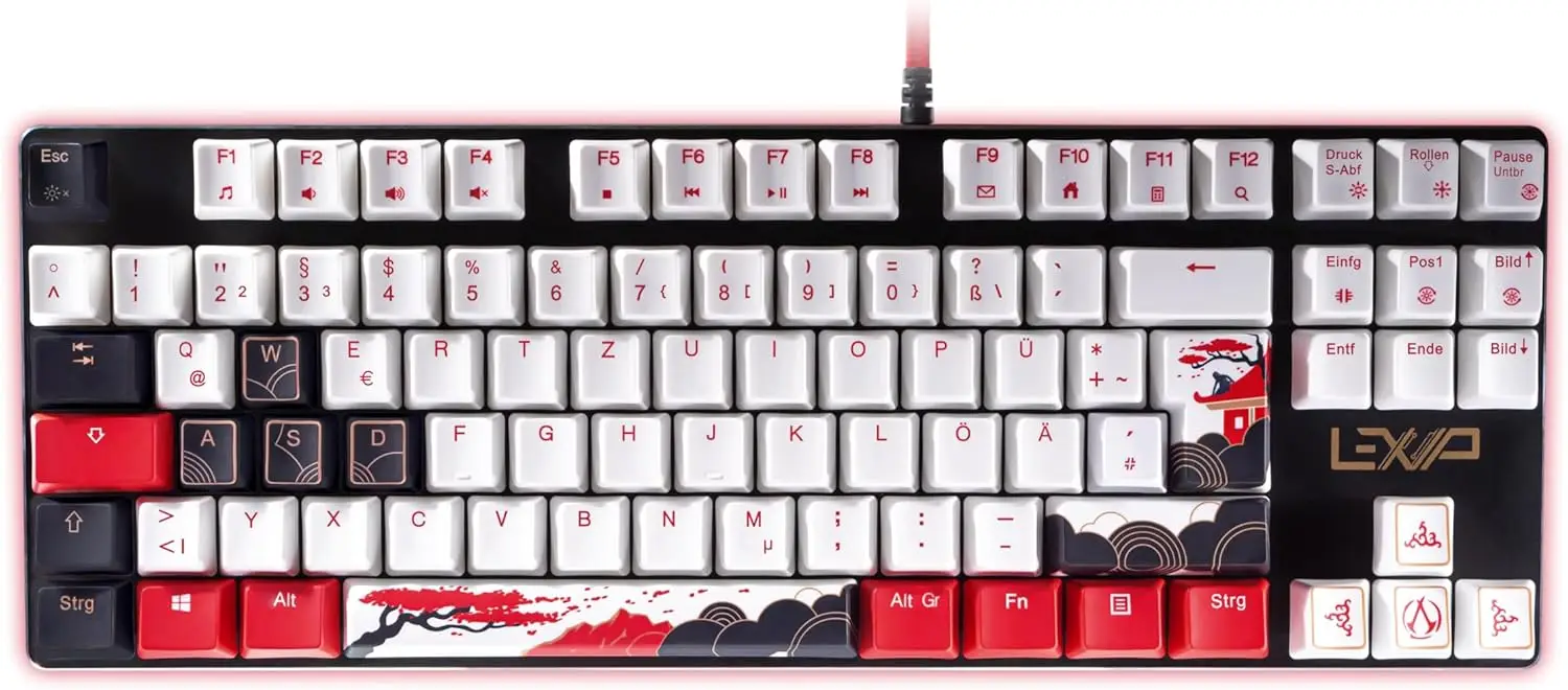 Lexip X Ubisoft Assassin's Creed Shadows Qwerty Keyboard | Gaming ...