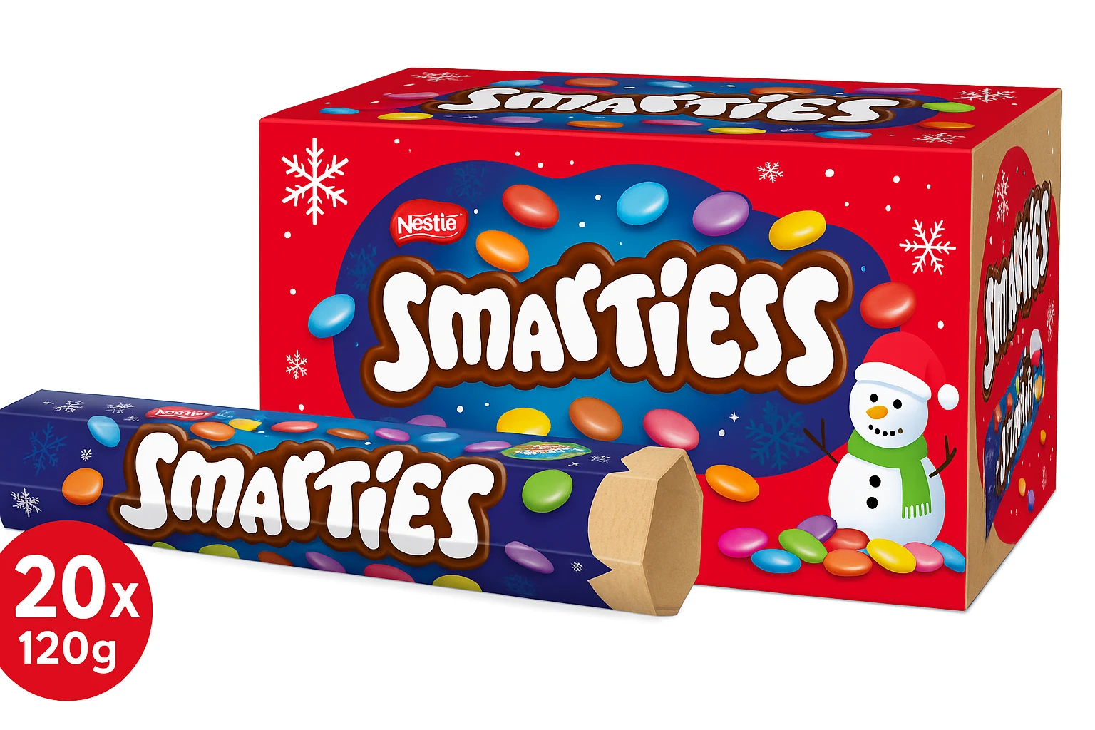 Smarties Christmas Giant Hexatube 120g | Chocolate | Joybuy