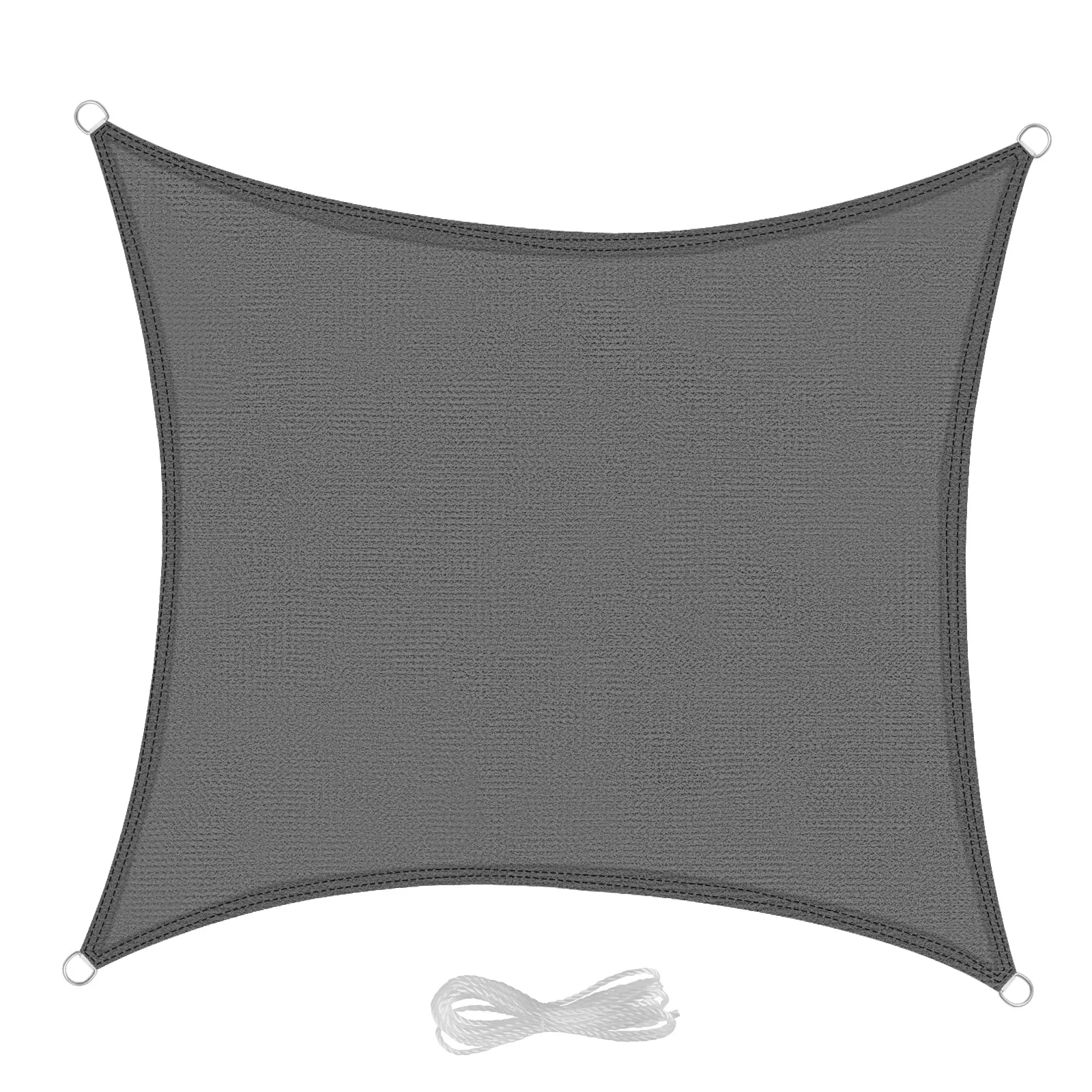 EUGAD Sonnensegel 200g/m² mit Befestigungsseilen, Premium HDPE ...