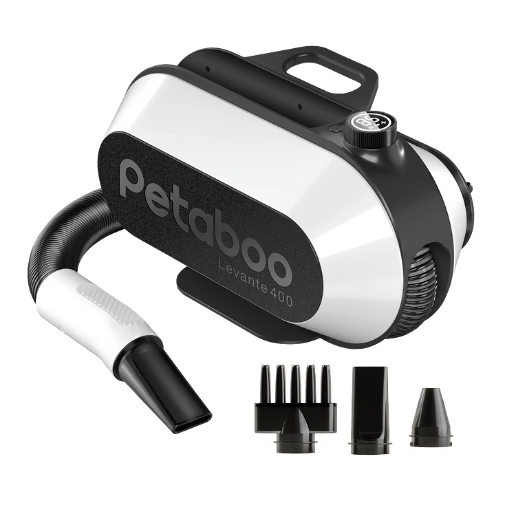 Petaboo Dog Blow Dryer - Ultra-Quiet 40dB Cat Mode, 3-in-1 Nozzles ...